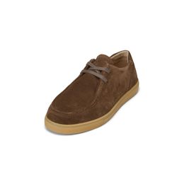 Marc O'Polo Schlupfboots MARC O'POLO "aus Veloursleder", Herren, Gr. 44, schwarz taupe, Obermaterial: 100% Leder (Rind), unifarben, Schuhe Schlupfboots