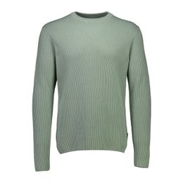 Strickpullover LINDBERGH "Strickpullover Relaxed Fit", Damen, Gr. XL, sage gr&uuml;n, Obermaterial: 80% Baumwolle, 20% Polyester, unifarben, Rundhals, Pullover Strickpullover