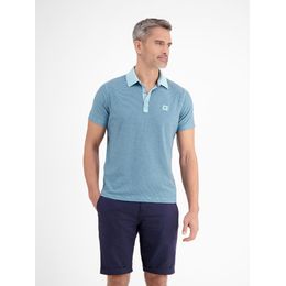 Poloshirt Lerros "Herren Poloshirt, gestreift", Herren, Gr. M, coastal blau, 100% Baumwolle, ohne Ausschnitt, Shirts