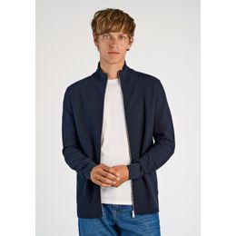 Strickpullover LINDBERGH "Strickpullover Relaxed Fit", Herren, Gr. XXL, blau (navy), Obermaterial: 60% Baumwolle, 40% Polyester, unifarben, Pullover Strickpullover