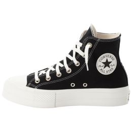 Sneaker Converse "CHUCK TAYLOR ALL STAR LIFT PLATFORM EMBROIDERED CRYSTALS", Damen, Gr. 36, schwarz-wei&szlig; (schwarz, wintage wei&szlig;), Textil, Schuhe Sneaker