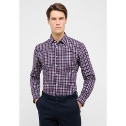 Langarmhemd Eterna "SLIM FIT", Herren, Gr. 38, Normalgr&ouml;&szlig;en, navy, Popeline, 100% Baumwolle, schmal, Manschette, Hemden, NON IRON (b&uuml;gelfrei)