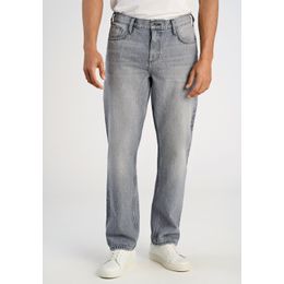 5-Pocket-Jeans LINDBERGH "Jeans Loose Fit", Herren, Gr. 36, L&auml;nge 32, thunder grau, Obermaterial: 100% Baumwolle, unifarben, loose fit, Jeans 5-Pocket-Jeans