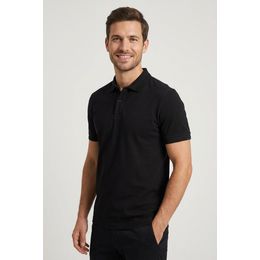 Poloshirt BOSS Green "Pio", Herren, Gr. 3XL, schwarz, Jersey, Obermaterial: 100% Baumwolle, unifarben, regular fit normal, hoch geschlossener Ausschnitt, eingesetzt B&uuml;ndchen, Shirts, mit Polokragen