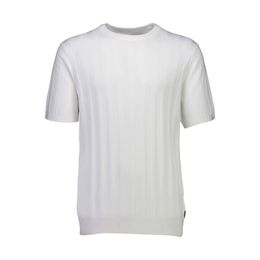 Kurzarmpullover Junk De Luxe "T-Shirt Relaxed Fit", Herren, Gr. L, salt wei&szlig;, Obermaterial: 70% Viskose, 30% Nylon, Rundhals, Pullover