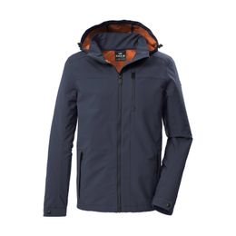 G.I.G.A. by Killtec Softshelljacke "GS 108 MN SFTSHLL JCKT", Herren, Gr. 3XL, dunkelblau, Oberseite: 100% Polyester;R&uuml;ckseite: 100% Polyester;Futter: 100% Polyester, G.I.G.A. DX BY KILLTEC, Jacken Softshelljacke, Wasserabweisende Softshelljacke mit abnehmbarer Kapuze