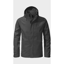 Sch&ouml;ffel Outdoorjacke SCH&Ouml;FFEL "Jacket Gmund M", Herren, Gr. 46, schwarz (9990, schwarz), Oberstoff: Aussenseite: 100% Polyester; (Membran: Polyurethan); Futter Rumpf oben: 100% Polyester, regular fit, hoch geschlossener Ausschnitt, Jacken Outdoorjacke