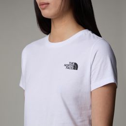 T-Shirt The North Face "Redbox T-Shirt f&uuml;r Damen", Damen, Gr. M, wei&szlig; (tnf wei&szlig;), Obermaterial: 100% Baumwolle, Rundhals, Shirts T-Shirt, sportlicher Stil, Kurzarm, aus 100% Baumwolle