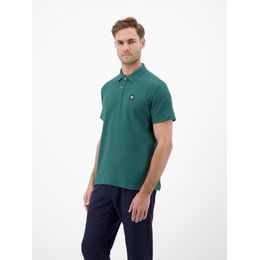 Poloshirt Lerros "Poloshirt mit Waffelstruktur aus 100 % Baumwolle", Herren, Gr. XXL, soft teal, 100% Baumwolle, ohne Ausschnitt, Shirts