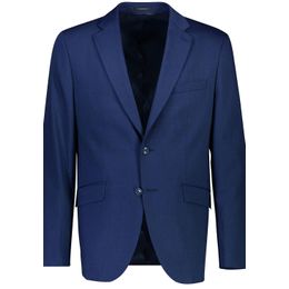 Anzugsakko LINDBERGH "Anzugjacke Modern Fit", Herren, Gr. 25, blau (mid navy mel), Obermaterial: 54% Polyester, 44% Wolle, 2% Elasthan; Futter: 95% Polyester, 5% Elasthan, Sakkos