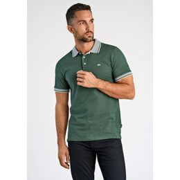 Poloshirt LINDBERGH "Poloshirt Relaxed Fit", Herren, Gr. XXL, gr&uuml;n, Obermaterial: 50% Baumwolle, 50% Polyester, unifarben, l&auml;ssig geschnitten, Shirts
