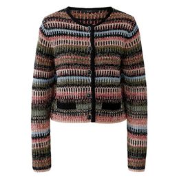 Oui Strickjacke Damen Gr&ouml;&szlig;e XS hellblau / gr&uuml;n / schwarz