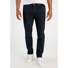 5-Pocket-Jeans LINDBERGH "Jeans Tapered Fit", Herren, Gr. 31, L&auml;nge 30, blau (schwarz navy), Obermaterial: 98% Baumwolle, 2% Elasthan, gerade, unten schmal, Jeans 5-Pocket-Jeans