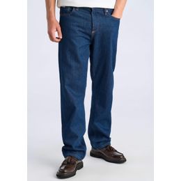 5-Pocket-Jeans LINDBERGH "Jeans Loose Fit", Herren, Gr. 30, L&auml;nge 32, original blau, Obermaterial: 100% Baumwolle, unifarben, loose fit, Jeans 5-Pocket-Jeans