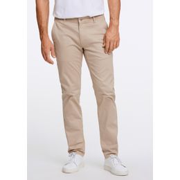 Chinos LINDBERGH "Chino Tapered Fit", Herren, Gr. 29, L&auml;nge 32, beige (sand), Obermaterial: 97% Baumwolle, 3% Elasthan, gerade, unten schmal, Hosen