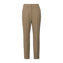 Stoffhose s.Oliver BLACK LABEL, M&auml;dchen, Gr. 38, N-Gr, schwarz beige, Web, Obermaterial: 62% Polyester, 33% Viskose, 5% Elasthan, meliert, unifarben, regular fit lang, Hosen Stoffhose, mit Taschen