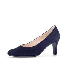 Pumps Gabor "Eleganter Pump", Damen, Gr. 38, blau, Schuhe Pumps