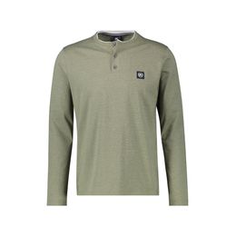 Sweatshirt Lerros "Serafino-Langarmshirt f&uuml;r Herren", Herren, Gr. 3XL, gr&uuml;n (nordic olive), 100% Baumwolle, Sweatshirts Sweatshirt