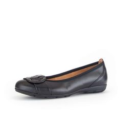 Ballerina Gabor "Sportliche Ballerina", Damen, Gr. 44, schwarz, Schuhe Ballerina