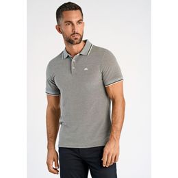 Poloshirt LINDBERGH "Poloshirt Relaxed Fit", Herren, Gr. L, gr&uuml;n (army), Obermaterial: 50% Baumwolle, 50% Polyester, l&auml;ssig geschnitten, Shirts