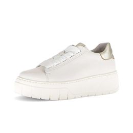 Sneaker Gabor "Sneaker low", Damen, Gr. 40, creme, Schuhe Sneaker