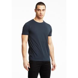 T-Shirt LINDBERGH "T-Shirt Relaxed Fit", Herren, Gr. S, bunt (bl, gr, na), Obermaterial: 100% Baumwolle, l&auml;ssig geschnitten, Rundhals, Shirts T-Shirt
