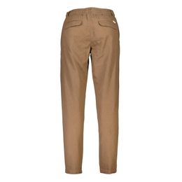 Leinenhose LINDBERGH "Leinenhose Relaxed Fit", Herren, Gr. L, braun, Obermaterial: 55% Leinen, 45% Baumwolle, relaxed fit, Hosen