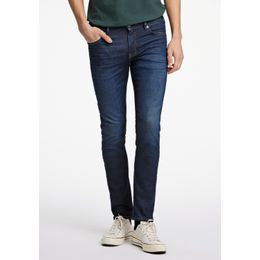 5-Pocket-Jeans Junk De Luxe "Jeans Tapered Fit", Herren, Gr. 29, L&auml;nge 34, blau (schwarz wash), Obermaterial: 93% Baumwolle, 5% Polyester, 2% Elasthan, gerade, unten schmal, Jeans 5-Pocket-Jeans
