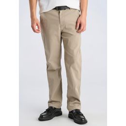 Chinos LINDBERGH "Chino Relaxed Loose Fit", Herren, Gr. 32, L&auml;nge 30, stone, Obermaterial: 98% Baumwolle, 2% Elasthan, unifarben, relaxed fit, Hosen