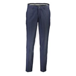 Anzughose LINDBERGH "Anzughose Modern Fit", Herren, Gr. 24, blau (blau mel), Obermaterial: 62% Polyester, 32% Viskose, 6% Elasthan; Futter: 98% Polyester, 2% Elasthan, Hosen Anzughose