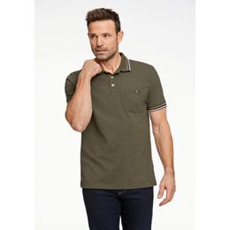 Poloshirt Bison "Poloshirt Comfort Fit", Herren, Gr. S, dk army 524, Obermaterial: 50% Baumwolle, 50% Polyester, l&auml;ssig geschnitten, Rundhals, Shirts
