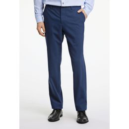 Anzughose LINDBERGH "Anzughose Modern Fit", Herren, Gr. 25, blau (mid navy mel), Obermaterial: 54% Polyester, 44% Wolle, 2% Elasthan; Futter: 95% Polyester, 5% Elasthan, normal, Hosen Anzughose