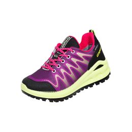Sneaker Grisport "Freizeitschuhe 9705D1G Grisport Schn&uuml;rschuh", Damen, Gr. 29, lila (lila, lime), Obermaterial: 100% Nylon NY., Schuhe Sneaker