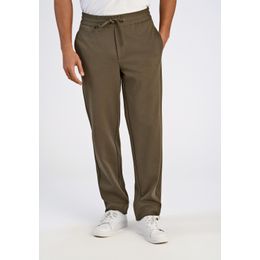 Stoffhose LINDBERGH "Stoffhose Relaxed Fit", Herren, Gr. M, true army, Obermaterial: 75% Polyester, 22% Viskose, 3% Elasthan, relaxed fit, Hosen Stoffhose