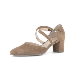 Pumps Gabor "Eleganter Pump", Damen, Gr. 37,5, braun, Schuhe Pumps