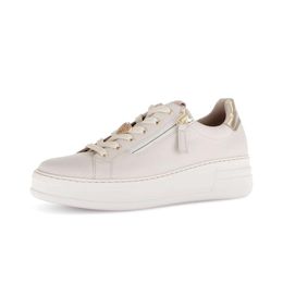 Sneaker Gabor "Sneaker low", Damen, Gr. 38,5, beige, Schuhe Sneaker