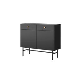 Selsey Sideboard schwarz Ma&szlig;e (cm): B: 104,4 H: 89,4 &raquo; M&ouml;bel Kraft