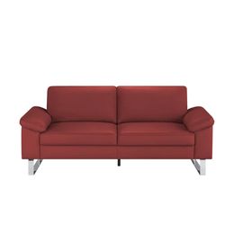 Max Schelling Ledersofa mit Kufengestell Maximum rot Ma&szlig;e (cm): B: 164 H: 89 T: 97.0 &raquo; M&ouml;bel Kraft