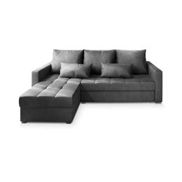 MASSENO Ecksofa Kos grau Ma&szlig;e (cm): B: 220 H: 85 &raquo; M&ouml;bel Kraft
