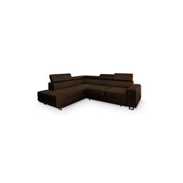 MASSENO Ecksofa mit Schlaffunktion Nola braun Ma&szlig;e (cm): B: 253 H: 88 &raquo; M&ouml;bel Kraft