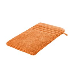 CS Schmal como Waschhandschuh Soft Cotton orange Ma&szlig;e (cm): B: 16 &raquo; M&ouml;bel Kraft