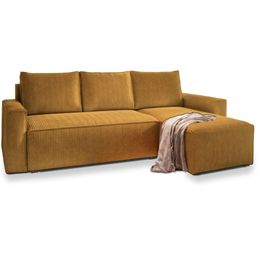 MASSENO Ecksofa mit Schlaffunktion Potaro gelb Ma&szlig;e (cm): B: 230 H: 85 &raquo; M&ouml;bel Kraft