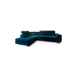 MASSENO Ecksofa mit Schlaffunktion Selva blau Ma&szlig;e (cm): B: 277 H: 90 &raquo; M&ouml;bel Kraft