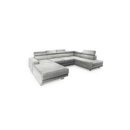 MASSENO Wohnlandschaft mit Schlaffunktion Siena grau Ma&szlig;e (cm): B: 335 H: 89 &raquo; M&ouml;bel Kraft