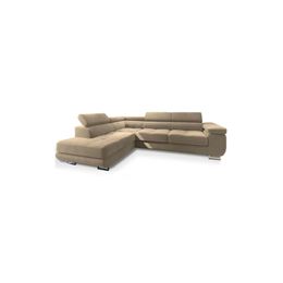 MASSENO Ecksofa mit Schlaffunktion Selva creme Ma&szlig;e (cm): B: 277 H: 90 &raquo; M&ouml;bel Kraft