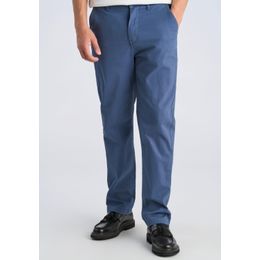 Chinos LINDBERGH "Chino Relaxed Loose Fit", Herren, Gr. 33, L&auml;nge 34, true blau, Obermaterial: 98% Baumwolle, 2% Elasthan, relaxed fit, Hosen