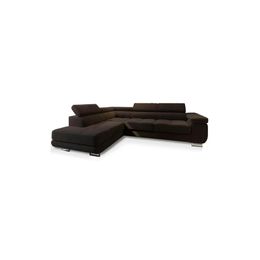 MASSENO Ecksofa mit Schlaffunktion Selva braun Ma&szlig;e (cm): B: 277 H: 90 &raquo; M&ouml;bel Kraft