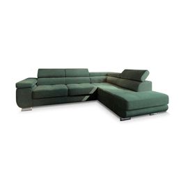 MASSENO Ecksofa mit Schlaffunktion Apiro gr&uuml;n Ma&szlig;e (cm): B: 277 H: 90 &raquo; M&ouml;bel Kraft