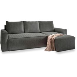 MASSENO Ecksofa mit Schlaffunktion Potaro grau Ma&szlig;e (cm): B: 230 H: 85 &raquo; M&ouml;bel Kraft