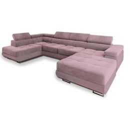 MASSENO Wohnlandschaft mit Schlaffunktion Casone lila/violett Ma&szlig;e (cm): B: 345 H: 90 &raquo; M&ouml;bel Kraft